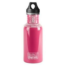 360 Degrees 360° Degrees Stainless Drink Bottle 550ml, pink Trinkflaschenfarbe - Pink, Trinkflaschenvolumen - 0,55 Liter,