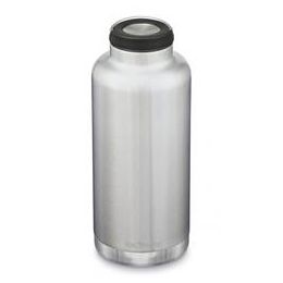Klean Kanteen Edelstahltrinkflasche Wide 1900ml Loop Cap, Brushed Stainless Trinkflaschenfarbe - Silver, Trinkflaschenvolumen - 1,9 Liter,