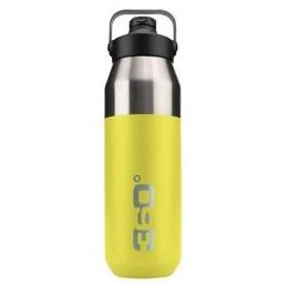 360 Degrees 360° Degrees Wide Mouth Isolierte Trinkflasche with Sipper Cap 1000ml lime Trinkflaschenvolumen - 1,0 Liter, Trinkflaschenfarbe - Yellow,