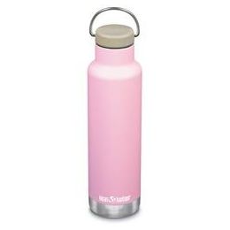 Klean Kanteen Edelstahl Isolierflasche Classic 592ml Loop Cap, lotus Trinkflaschenvolumen - 0,6 Liter, Trinkflaschenfarbe - Pink,