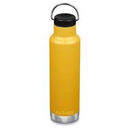 Klean Kanteen Edelstahl Isolierflasche Classic 592ml Loop Cap, marigold Trinkflaschenvolumen - 0,6 Liter, Trinkflaschenfarbe - Yellow,
