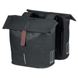 Basil City - Fahrrad Doppeltasche - 28-32 Liter - schwarz Taschenvariante - Gepäckträgertaschen,