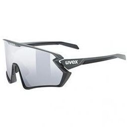 Uvex Sportstyle 231 2.0, black-grey matt, lens: Uvex supravision mir. silver Cat. 2