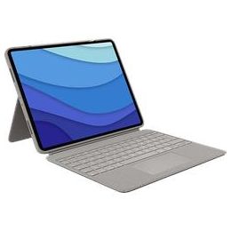 Mendler LOGITECH Combo Touch für iPad Pro 12.9“ (5. und 6. Generation) Tastatur-Hülle Sand