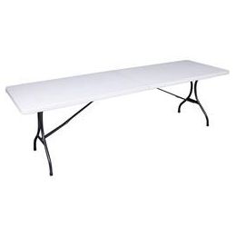 Tisch MUFARO 244cm klappbar Stahl / Kunststoff HDPE weiß