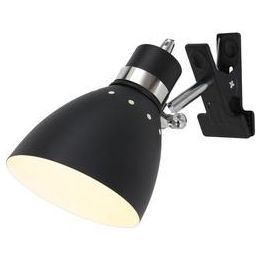 Wand Strahler Klemm Spot Lampe schwenkbar Wohn Arbeits Zimmer Lese Leuchte schwarz Steinhauer 6827ZW