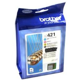 4 Brother Tinten LC-421VAL Multipack 4-farbig