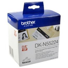 Brother PT Etiketten DKN55224 weiss 54mm x 30,48m Rolle