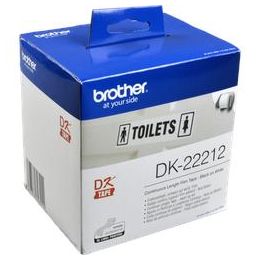 Brother PT Etiketten DK22212 weiss 62mm x 15,24m Rolle