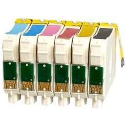 6 Ampertec Tinten ersetzt Epson T0791-0796 6-farbig