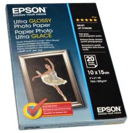 Epson Ultra Glossy Photo Paper S041926 10x15cm 20 Blatt 300g