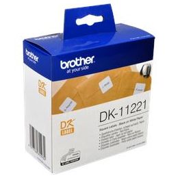 Brother PT Etiketten DK11221 weiss 23x23mm 1000 St. Rolle