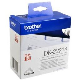 Brother PT Etiketten DK22214 weiss 12mm x 30,48m Rolle