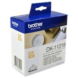 Brother PT Etiketten DK11219 weiss rund 12mm 1200 St. VE