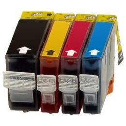 4 Ampertec Tinten ersetzt Canon BCI-3BK 6C 6M 6Y 4-farbig
