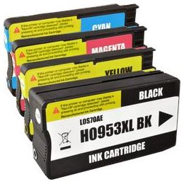 4 Ampertec Tinten ersetzt HP 953XL 4-farbig