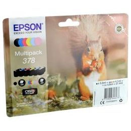 6 Epson Tinten C13T37884010 Multipack 378 6-farbig