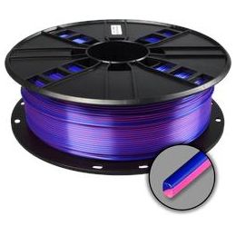 W&P WhiteBOX 3D-Filament Seiden-PLA Magic blau+rosa mit Perlglanz 1.75mm 1000g Spule