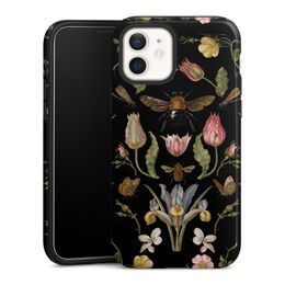 DeinDesign iPhone 12 mini Handy Panzer Handyh&uuml;lle robuste Outdoor H&uuml;lle Schutzh&uuml;lle gl&auml;nzend Flower Wreath Bee Blossom Tough Case