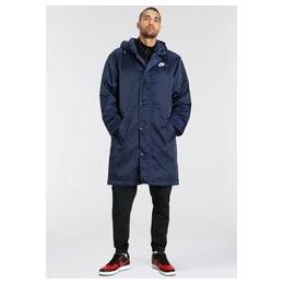 Outdoorjacke Nike SPORTSWEAR "CLUB MEN'S STADIUM PARKA" Gr. S, blau (midnight navy, weiß) Herren Jacken