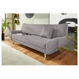 3-Sitzer Inosign "Saltare" Sofas Gr. B/H/T: 205cm x 78cm x 82cm, Struktur, grau (hellgrau)