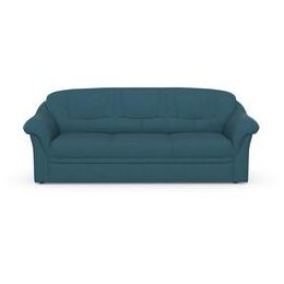 3-Sitzer DOMO collection "Montana" Sofas Gr. B/H/T: 184cm x 84cm x 82cm, Struktur weich, blau (petrol)