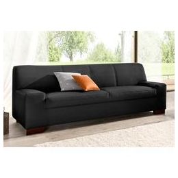 2-Sitzer DOMO collection "Norma Top" Sofas Gr. B/H/T: 192cm x 77cm x 90cm, Kunstleder SOFTLUX, ohne Funktion, schwarz