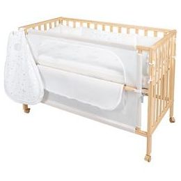 Babybett Roba "Room Bed, safe asleep, Sternenzauber natur" Gr. Liegefläche B/L: 60cm x 120cm, kein Härtegrad, beige (natur) Baby Babybetten