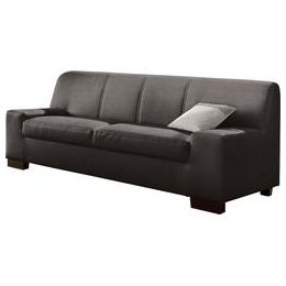 3-Sitzer DOMO collection "Norma Top" Sofas Gr. B/H/T: 212cm x 77cm x 90cm, NaturLEDER, ohne Funktion, braun