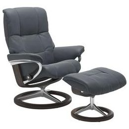 Relaxsessel stressless "Mayfair", blau (atlantic blau batick), B:92cm H:103cm T:79cm, Leder BATICK: BATICK ist ein leicht korrigiertes, durchgefärbtes und genarbtes Möbelleder, bei dem die meisten Unebenheiten und Spuren in der Regel entfernt wurden., Leder PALOMA: PALOMA ist ein durchgefärbtes Semianilin-Möbelleder mit natürlicher Narbung., ROHLEDER Stoff Q2 FARON: Ein fester zuverlässiger Bouclu