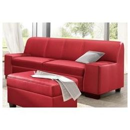 2-Sitzer DOMO collection "Norma Top" Sofas Gr. B/H/T: 192cm x 77cm x 90cm, Kunstleder SOFTLUX, ohne Funktion, rot