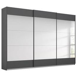 Schwebetürenschrank Rauch "Malibu" Schränke Gr. B/H/T: 271 cm x 210 cm x 62 cm, 3 St., grau (graumetallic)