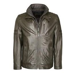 Bikerjacke JCC "63535" Gr. 58, grün Herren Jacken