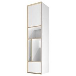 Müllermöbel Mehrzweckschrank MÜLLER SMALL LIVING "VERTICO VERTICAL ONE" Schränke Gr. B/H/T: 37cm x 148cm x 35cm, Türen rechts angeschlagen, weiß Hochschrank zur Serie Vertiko, zum Bau einer kombinierten Wohnwand