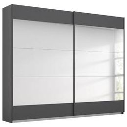 Schwebetürenschrank Rauch "Malibu" Schränke Gr. B/H/T: 226 cm x 210 cm x 62 cm, 2 St., grau (graumetallic)