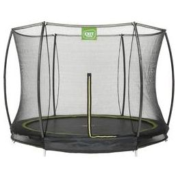 Gartentrampolin EXIT "Silhouette Ground" Trampoline Gr. Ø 244cm, schwarz Kinder