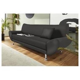 3-Sitzer Inosign "Saltare" Sofas Gr. B/H/T: 205cm x 78cm x 82cm, Struktur fein, grau (anthrazit)