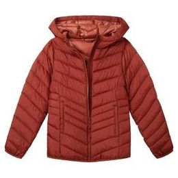 Tom Tailor DENIM Damen Lightweight Jacke mit recyceltem Polyester, rot, Uni, Gr. XL