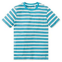 Tom Tailor Jungen Gestreiftes T-Shirt mit Brusttasche, blau, Streifenmuster, Gr. 164