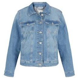 Tom Tailor Damen Jeansjacke mit Bio-Baumwolle, blau, Gr. XS