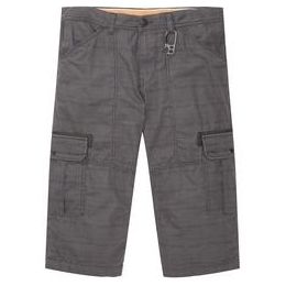 Tom Tailor Herren Gemusterte Cargo Shorts, grau, Karomuster, Gr. 30