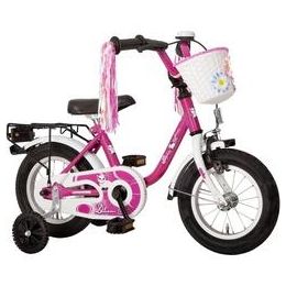 Kinderfahrrad Bachtenkirch "Dream" Fahrräder Gr. 23cm, 12,5 Zoll (31,75cm), rosa (pink/weiß) Kinder