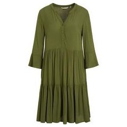 Tom Tailor DENIM Damen Kleid mit Volants, grün, Gr. XL