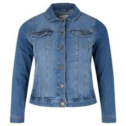 Tom Tailor Damen Plus - Jeansjacke im Washed-Look, blau, Gr. 44
