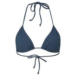 Tom Tailor Damen Schlichtes Triangel Bikinitop, blau, Gr. 40