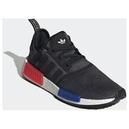 Näve Sneaker ADIDAS ORIGINALS "NMD_R1" Gr. 44,5, bunt (core black, semi lucid blue, glory red) Schuhe Stoffschuhe