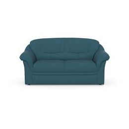 2-Sitzer DOMO collection "Montana" Sofas Gr. B/H/T: 146cm x 84cm x 82cm, Struktur weich, blau (petrol)