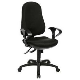 Bürostuhl Topstar "Support SY", schwarz (schwarz, schwarz), B:61cm H:113cm T:55cm, Stühle