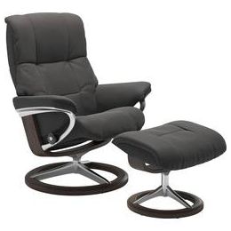 Relaxsessel stressless "Mayfair", grau (rock paloma), B:83cm H:102cm T:73cm, Leder BATICK: BATICK ist ein leicht korrigiertes, durchgefärbtes und genarbtes Möbelleder, bei dem die meisten Unebenheiten und Spuren in der Regel entfernt wurden., Leder PALOMA: PALOMA ist ein durchgefärbtes Semianilin-Möbelleder mit natürlicher Narbung., ROHLEDER Stoff Q2 FARON: Ein fester zuverlässiger Bouclu00e9 mit 