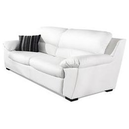 2,5-Sitzer COTTA "Dani" Sofas Gr. B/H/T: 183cm x 87cm x 89cm, Luxus-Kunstleder, weiß (altweiß)